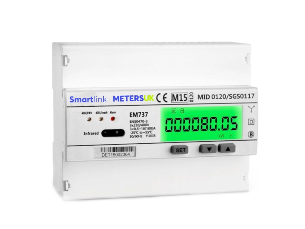 Three Phase Whole Current Electric Meter Modbus EM737